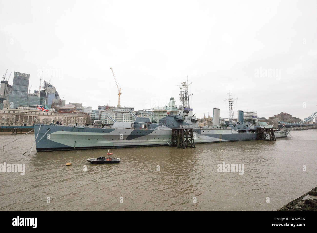 HMS Belfast warship in London, England Stock Photo - Alamy