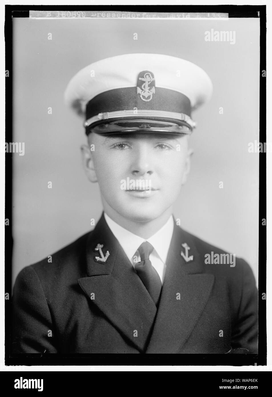 DRESSENDORFER, DAVID E. MIDSHIPMAN. PORTRAIT Stock Photo - Alamy