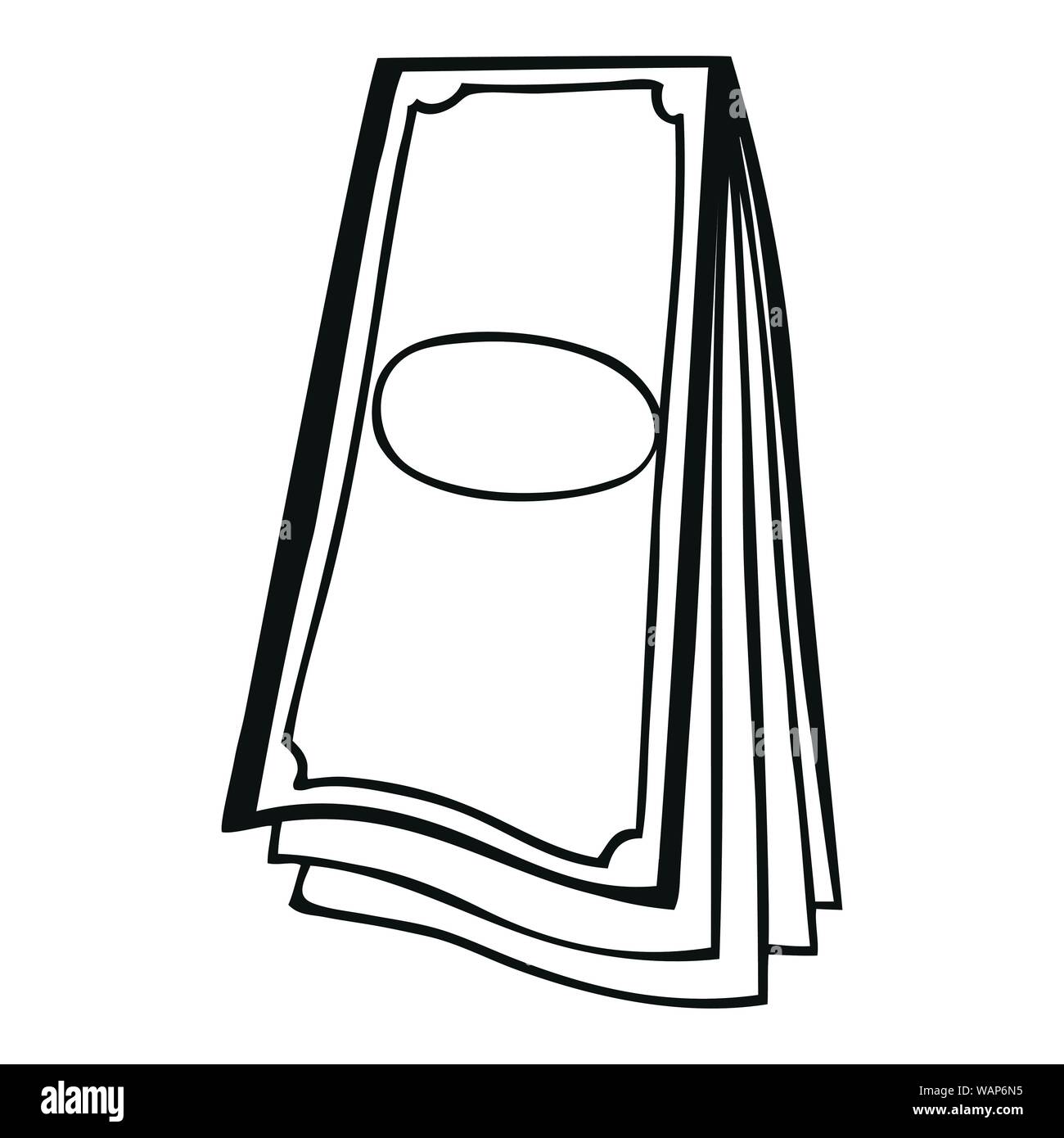 Paper collection of money pile vector art Stock Vector Image & Art - Alamy