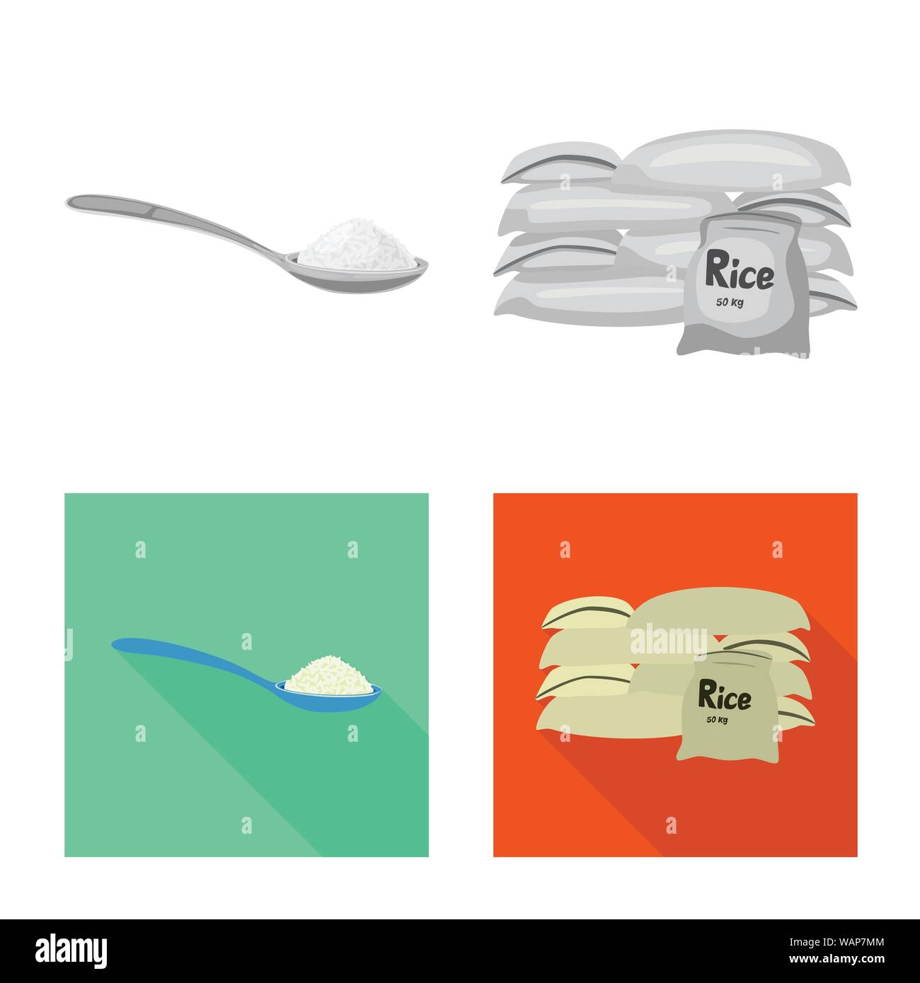 Vector design of crop and ecological icon. Collection of crop and ...