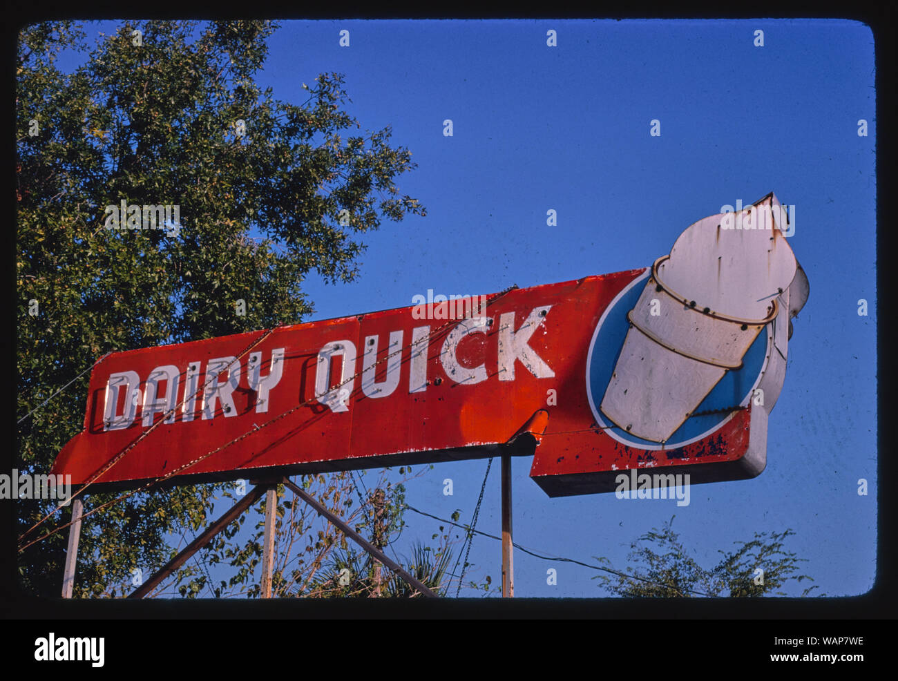 Dairy Quick ice cream sign, Nebraska Avenue, Tampa, Florida Stock Photo ...