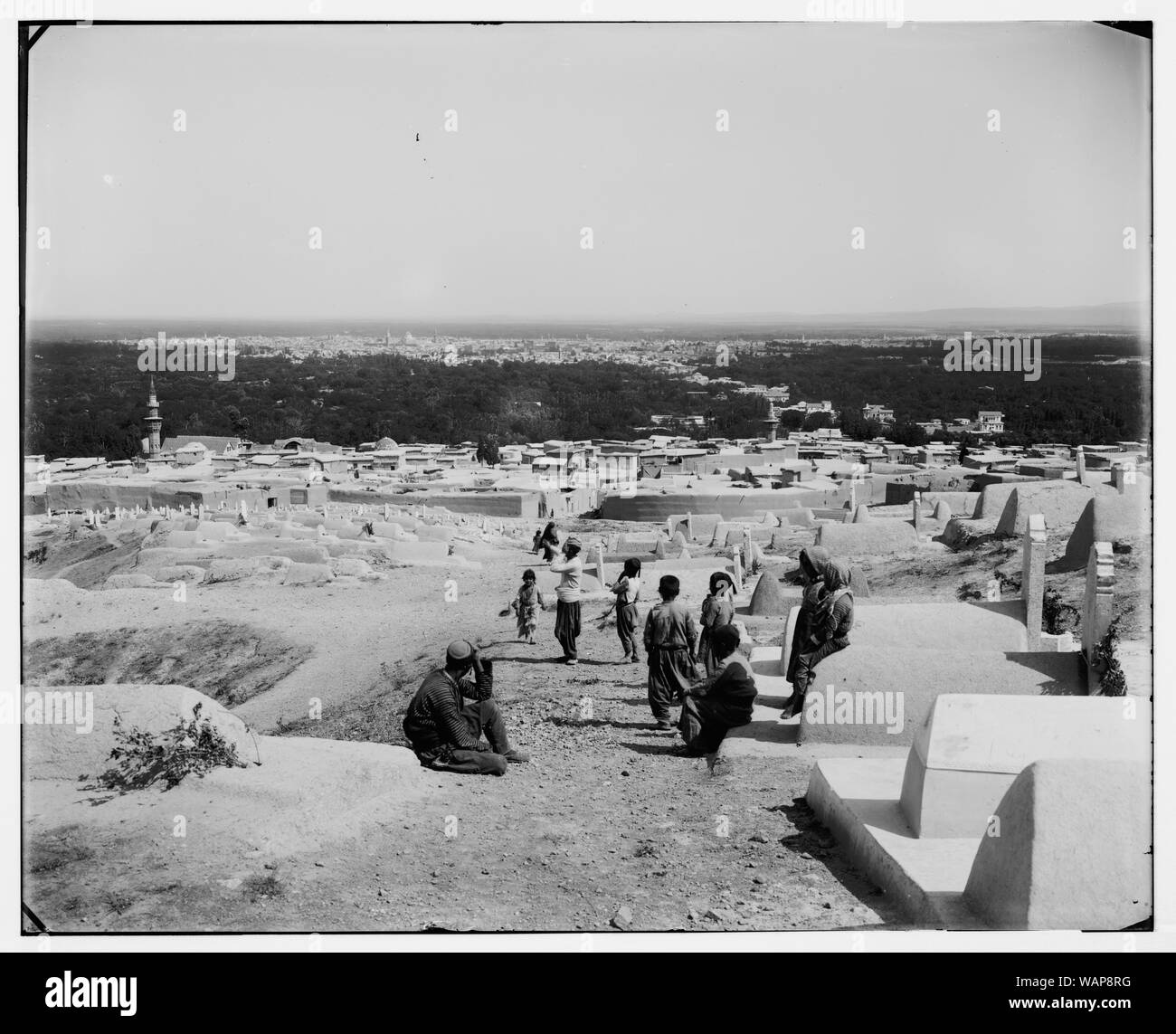 Cemetery setting Black and White Stock Photos & Images - Alamy
