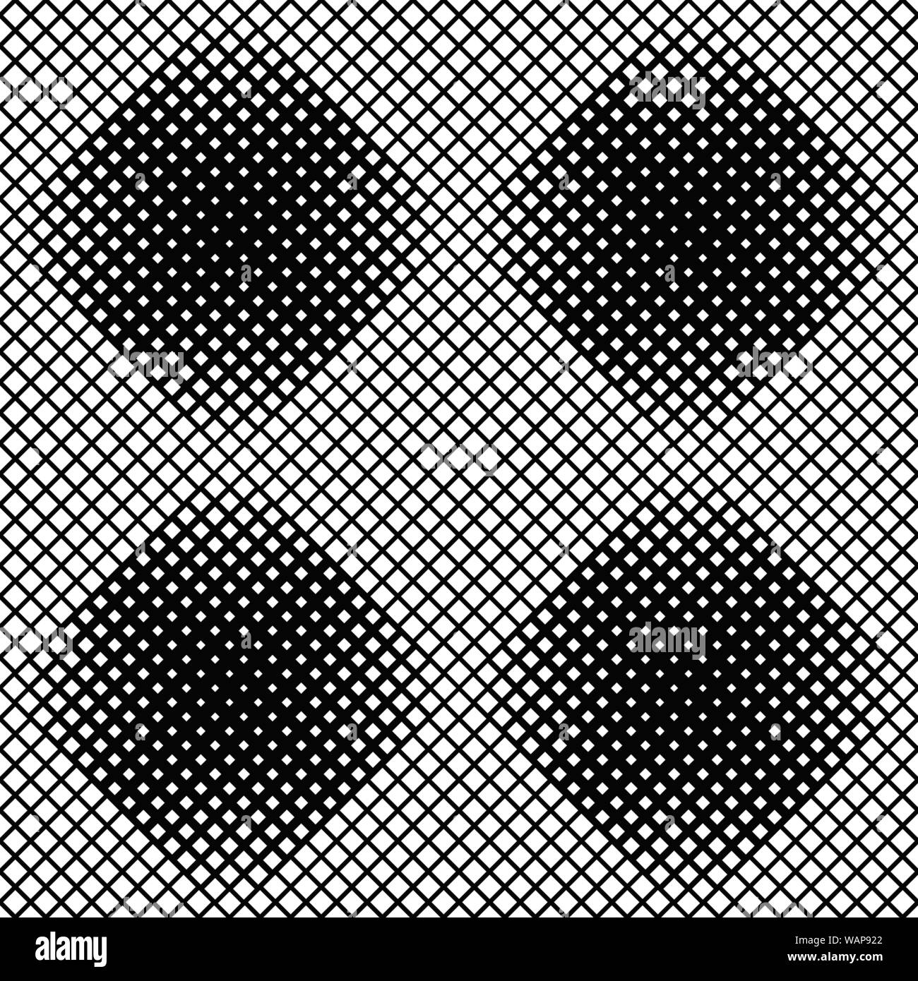 Monochrome seamless geometrical square pattern background design - abstract vector illustration ...