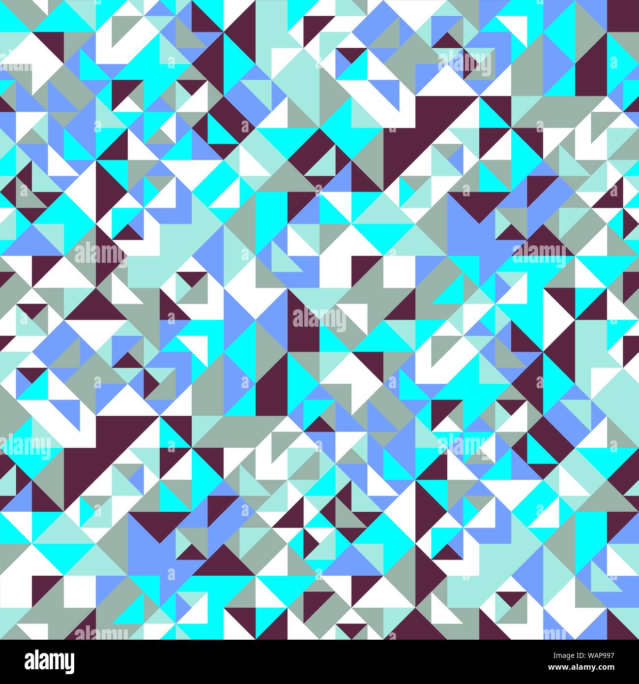 Seamless mosaic triangle pattern background - abstract vector graphic ...