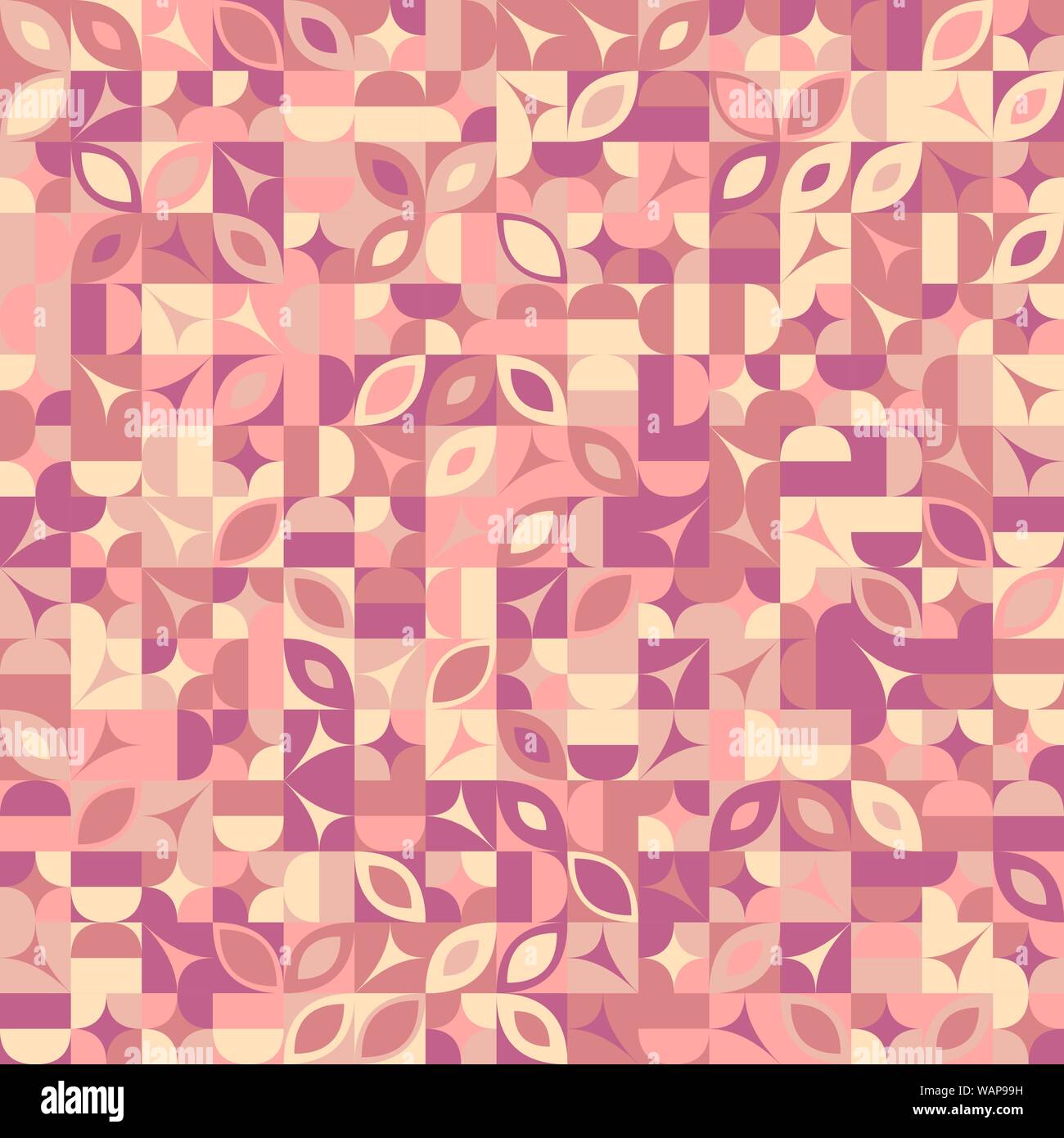 Chaotic curved shape pattern background - abstract colorful vector ...