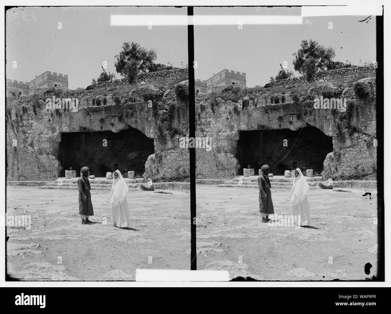 Damascus Gate and environs. Tombs of the Kings Stock Photo - Alamy