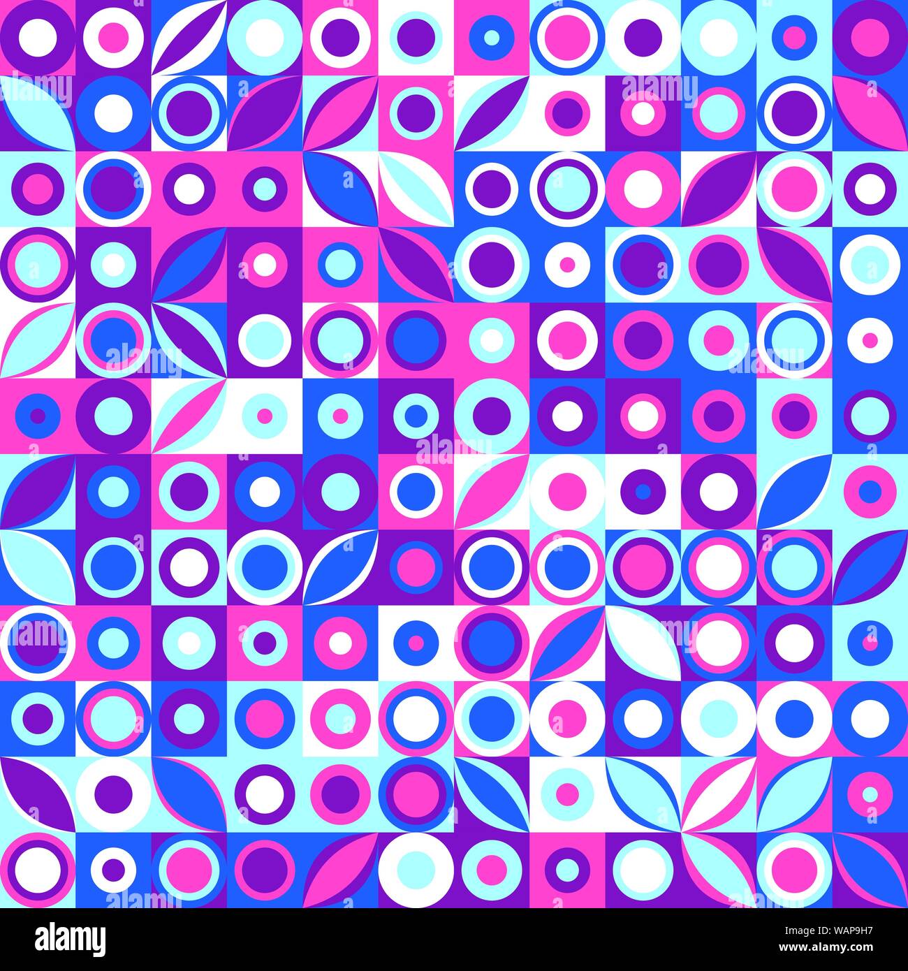 Chaotic random mosaic pattern background design - colorful vector ...
