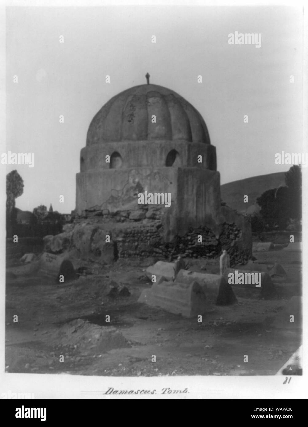 Damascus. Tomb / Bonfils Stock Photo - Alamy