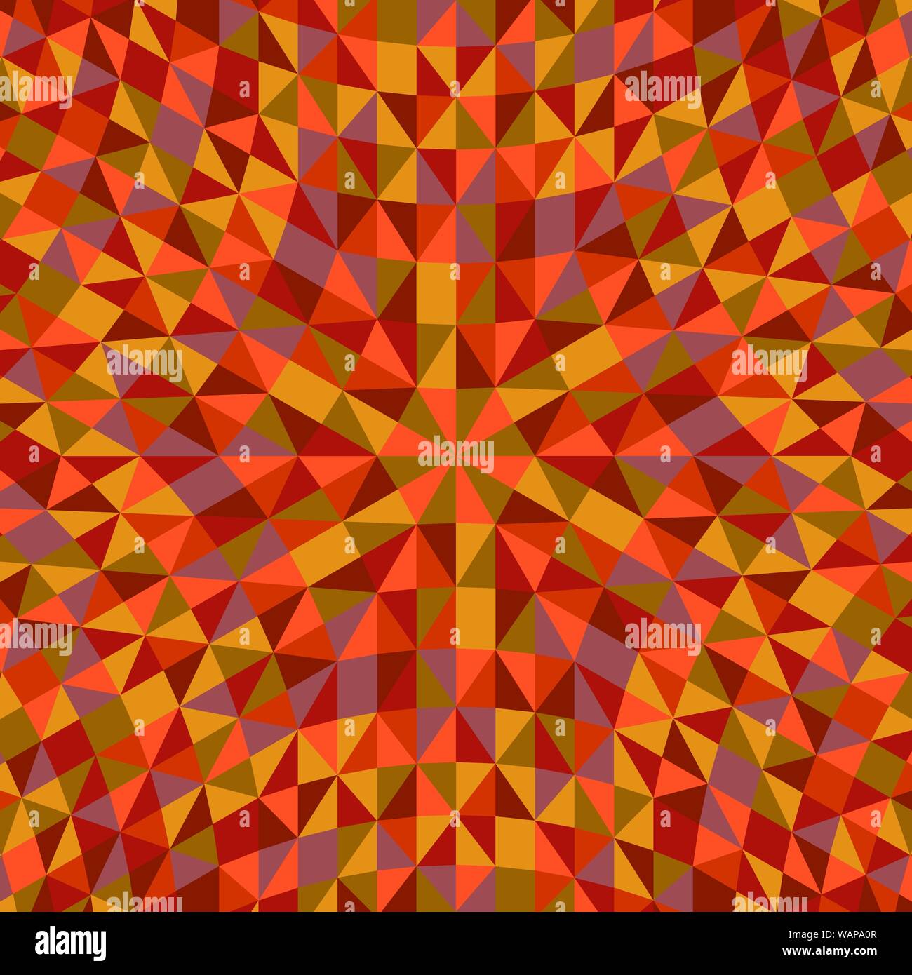 Colorful round tiled mosaic background - polygonal psychedelic hypnotic vector graphic design ...