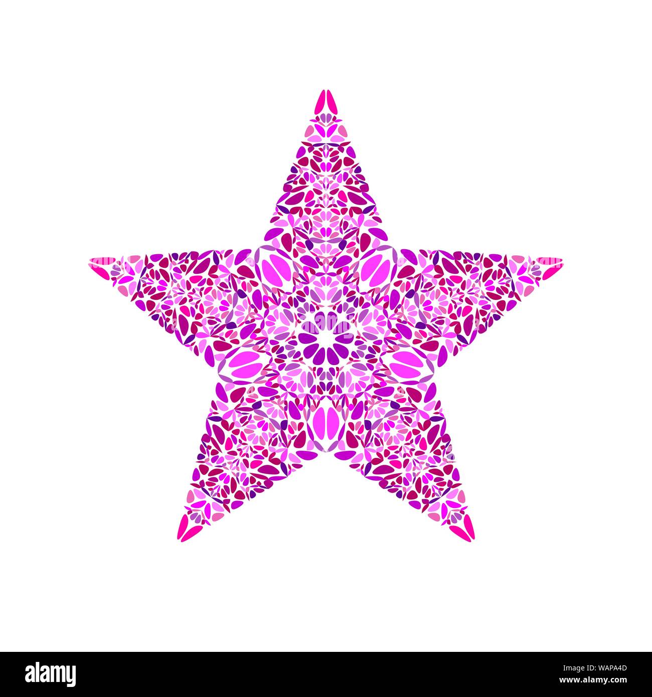 Flower ornament star symbol template - colorful geometrical vector ...