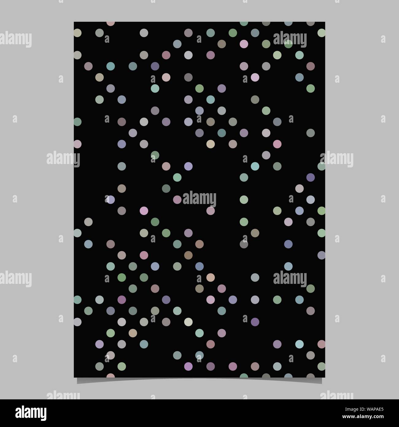 Colorful Abstract Dot Pattern Brochure Background Vector Stationery