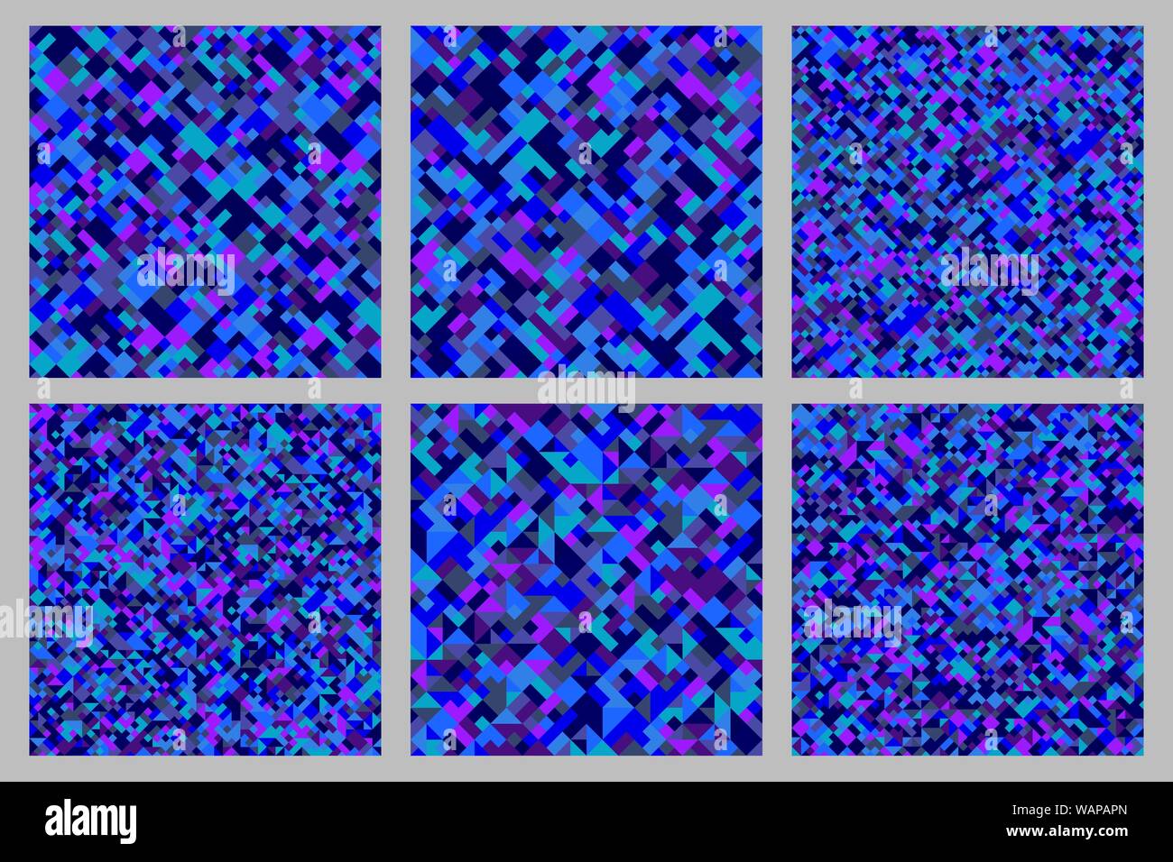 Seamless diagonal geometrical pattern background set - abstract vector graphic designs Stock ...