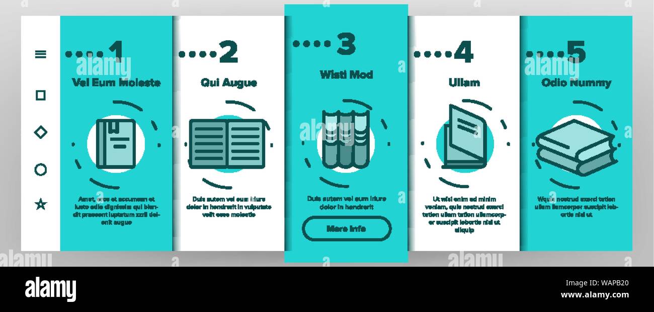 Color Library Book Vector Onboarding Stock Vector Image & Art - Alamy