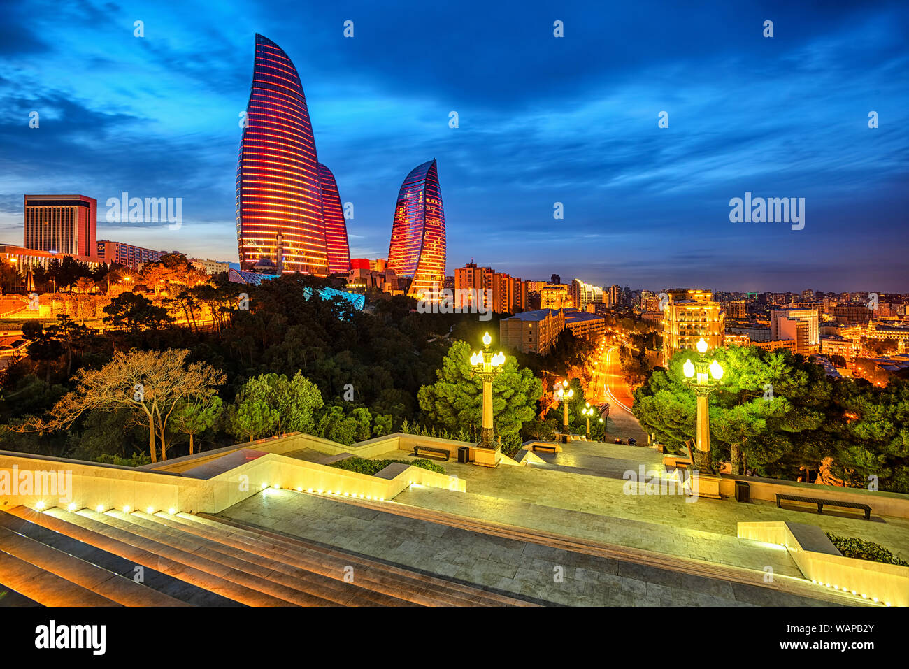 Skyline of baku hi-res stock photography and images - Alamy