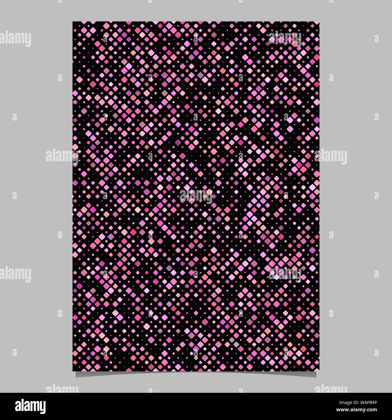 Pink abstract diagonal square mosaic pattern poster background template Stock Vector Image & Art ...