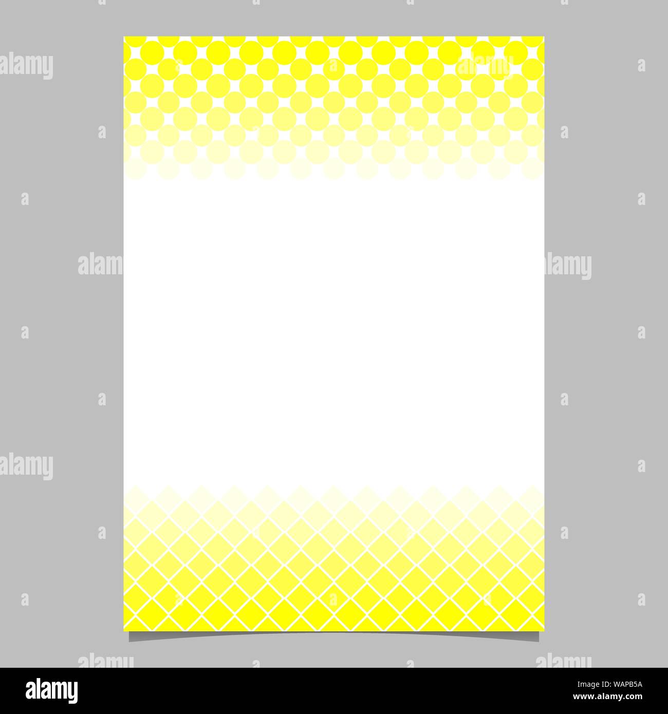 Abstract Geometric Halftone Pattern Flyer Template Vector Stationery Graphic From Squares And