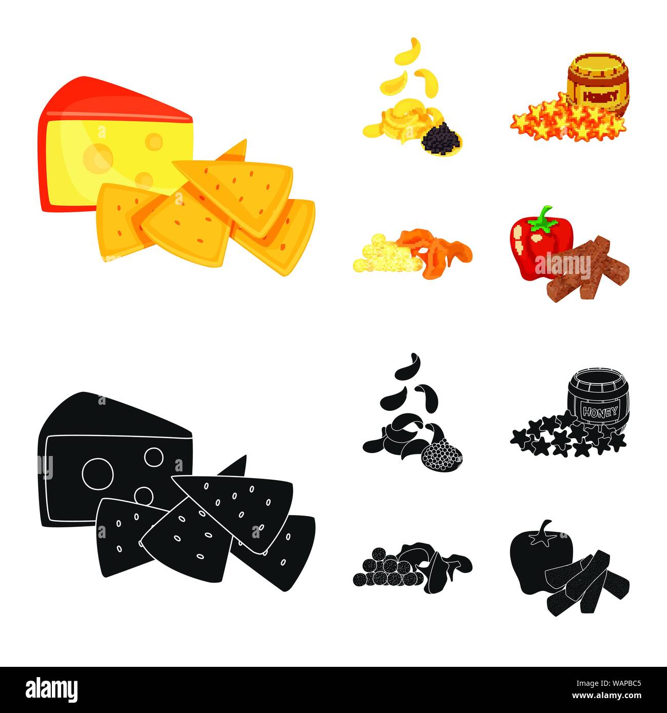 Texture potato sticks Stock Vector Images - Alamy