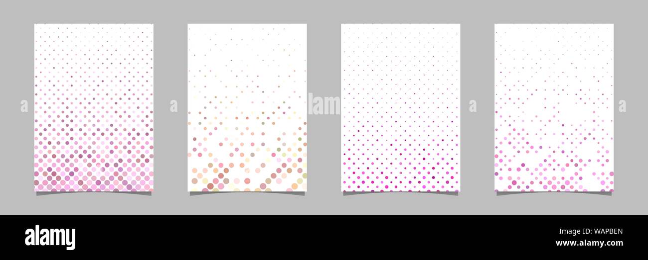 Geometric circle pattern background poster template collection - vector ...