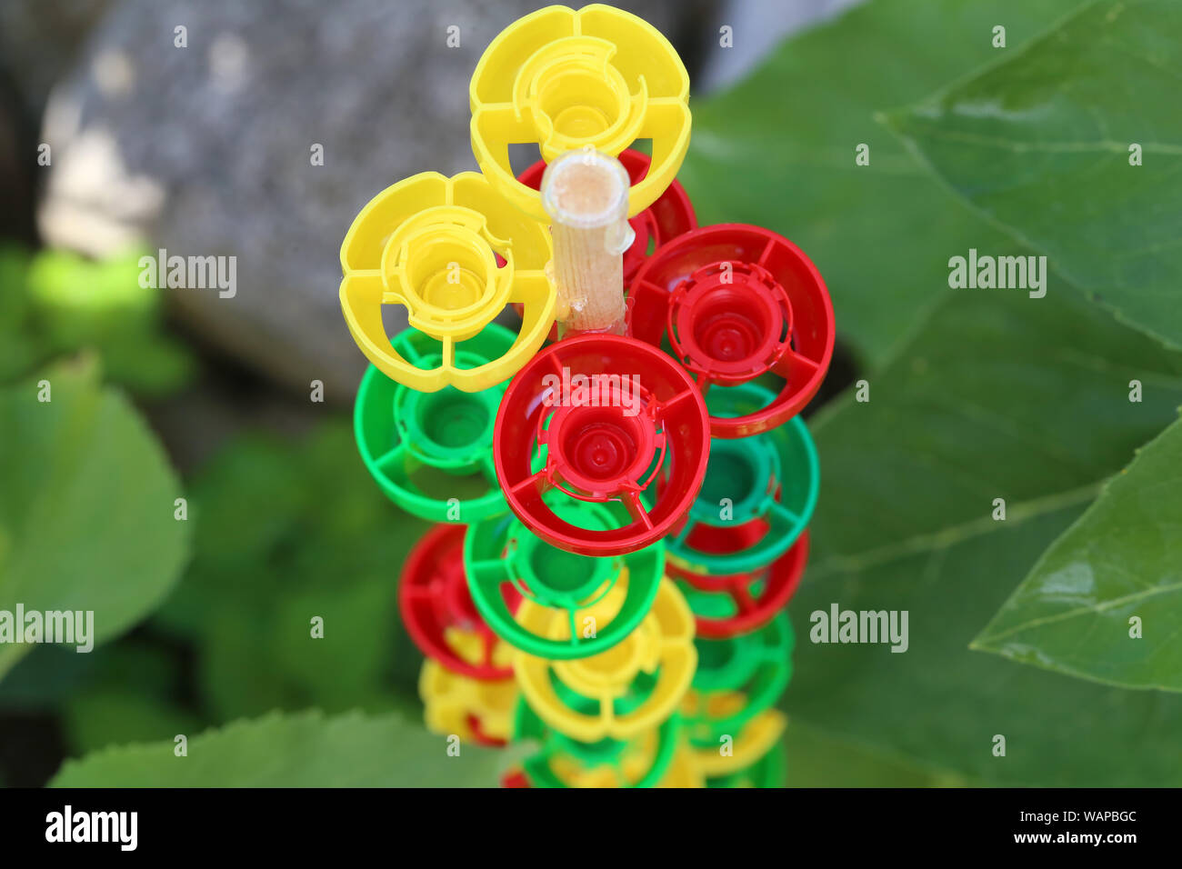 Homemade insect powell from plastic corks Stock Photo - Alamy
