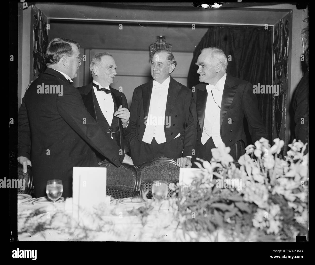 Daniel C. Roper, 2nd from left; Joseph Byrns, right Stock Photo - Alamy