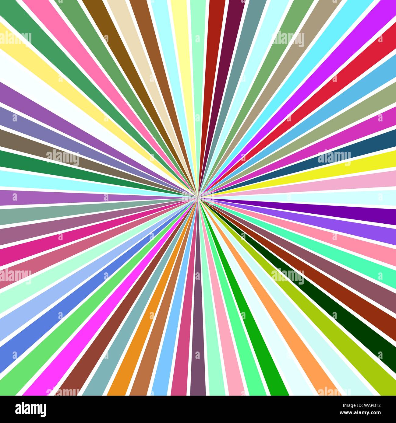 Colorful Psychedelic Abstract Starburst Background Vector