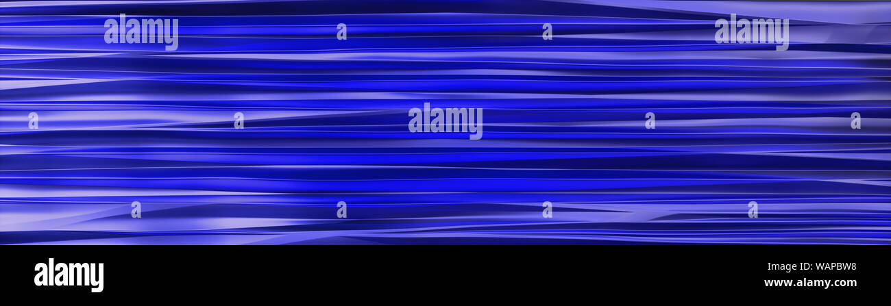 Abstract Wavy Band Background banner with horizontal lines crystal blue ...