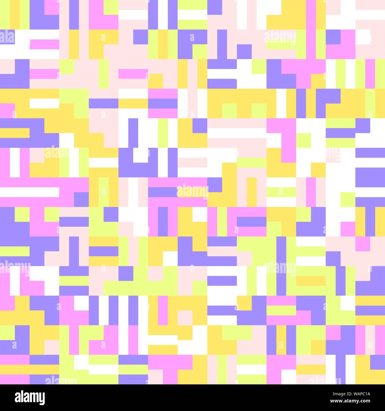Abstract rectangular mosaic pattern background - colorful vector ...