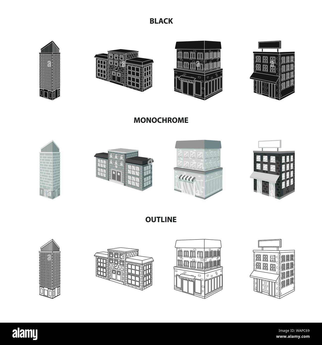 Vector design of construction and building symbol. Set of construction ...