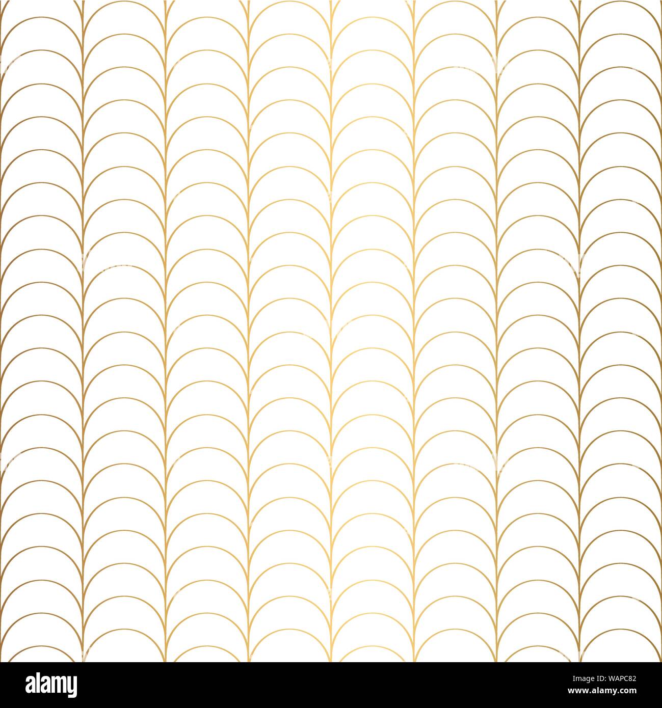 Art Deco Pattern. Seamless white and gold background Stock Vector Image ...