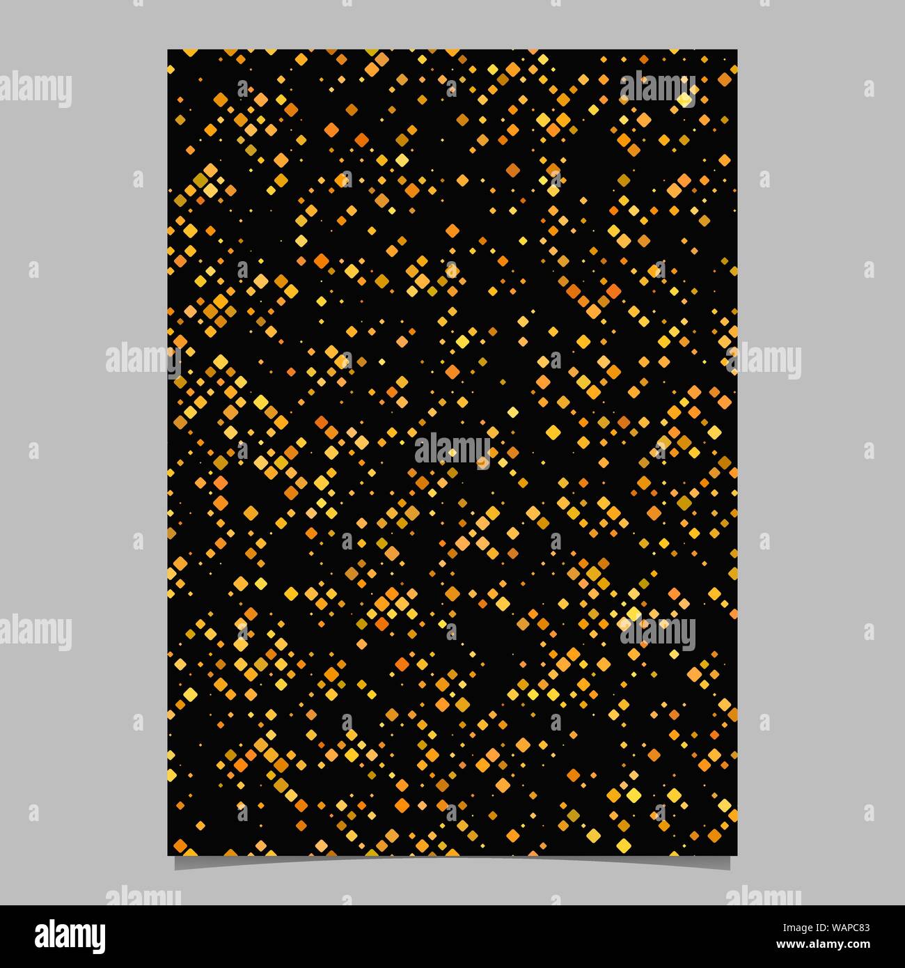 Orange abstract diagonal square pattern background poster template - vector graphic Stock Vector ...