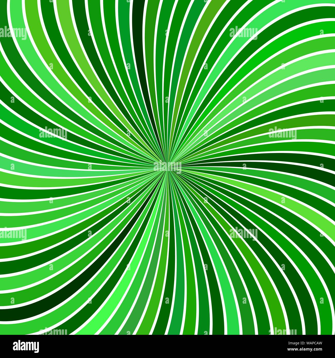 Green abstract hypnotic spiral burst stripe background - vector graphic ...