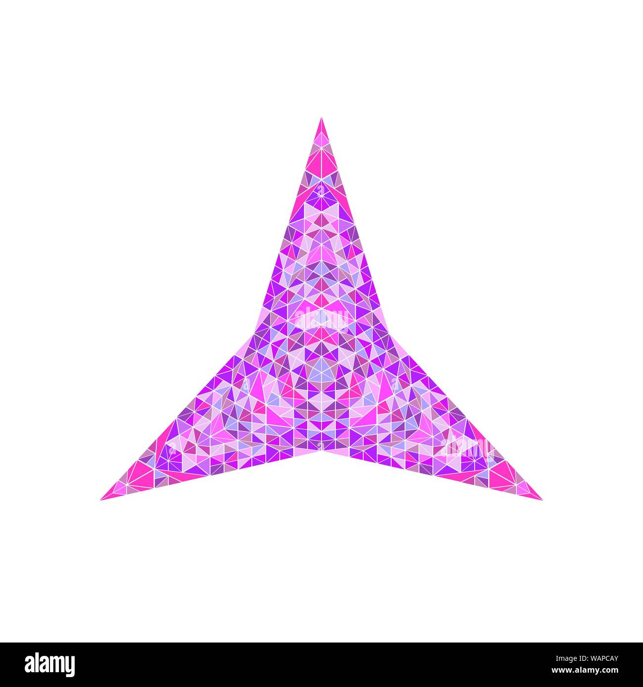 Tiled mosaic ornament star symbol - abstract ornamental colorful ...