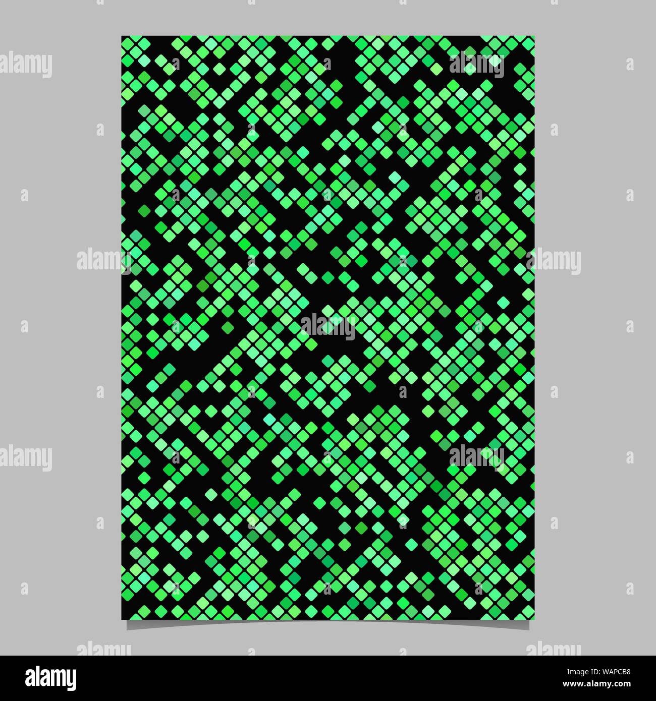 Green Abstract Rounded Square Pattern Poster Background Template Stock Vector Image And Art Alamy