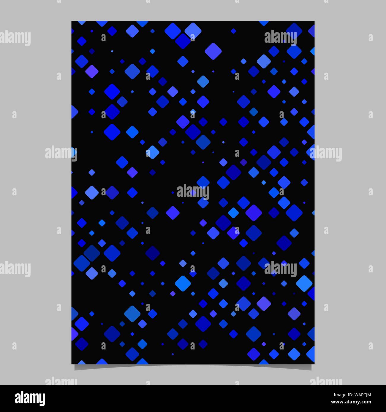 Abstract diagonal rounded square pattern background brochure template - vector illustration ...