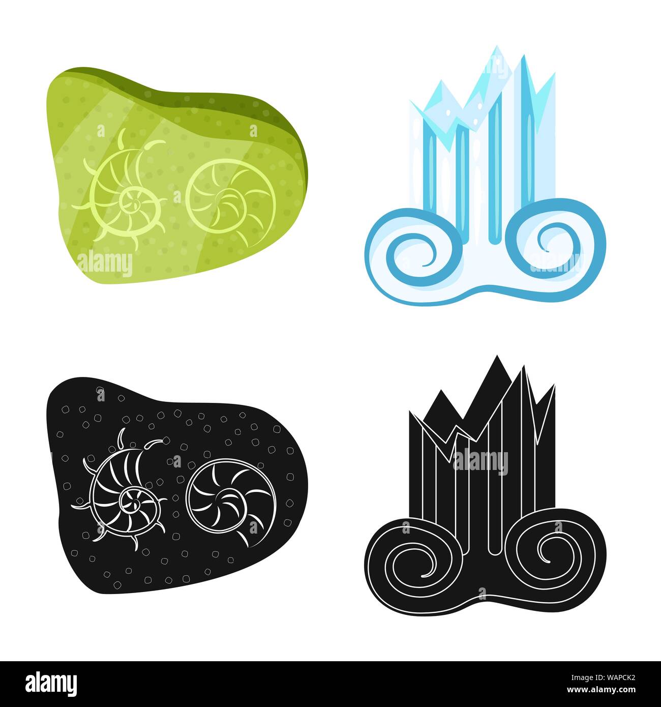 Isolated object of story and items symbol. Collection of story and ...