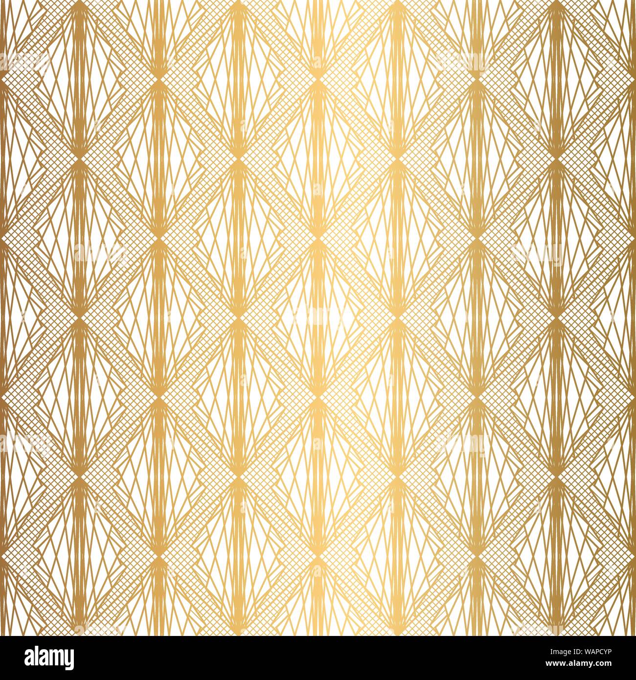 Art Deco Pattern. Seamless white and gold background Stock Vector Image ...