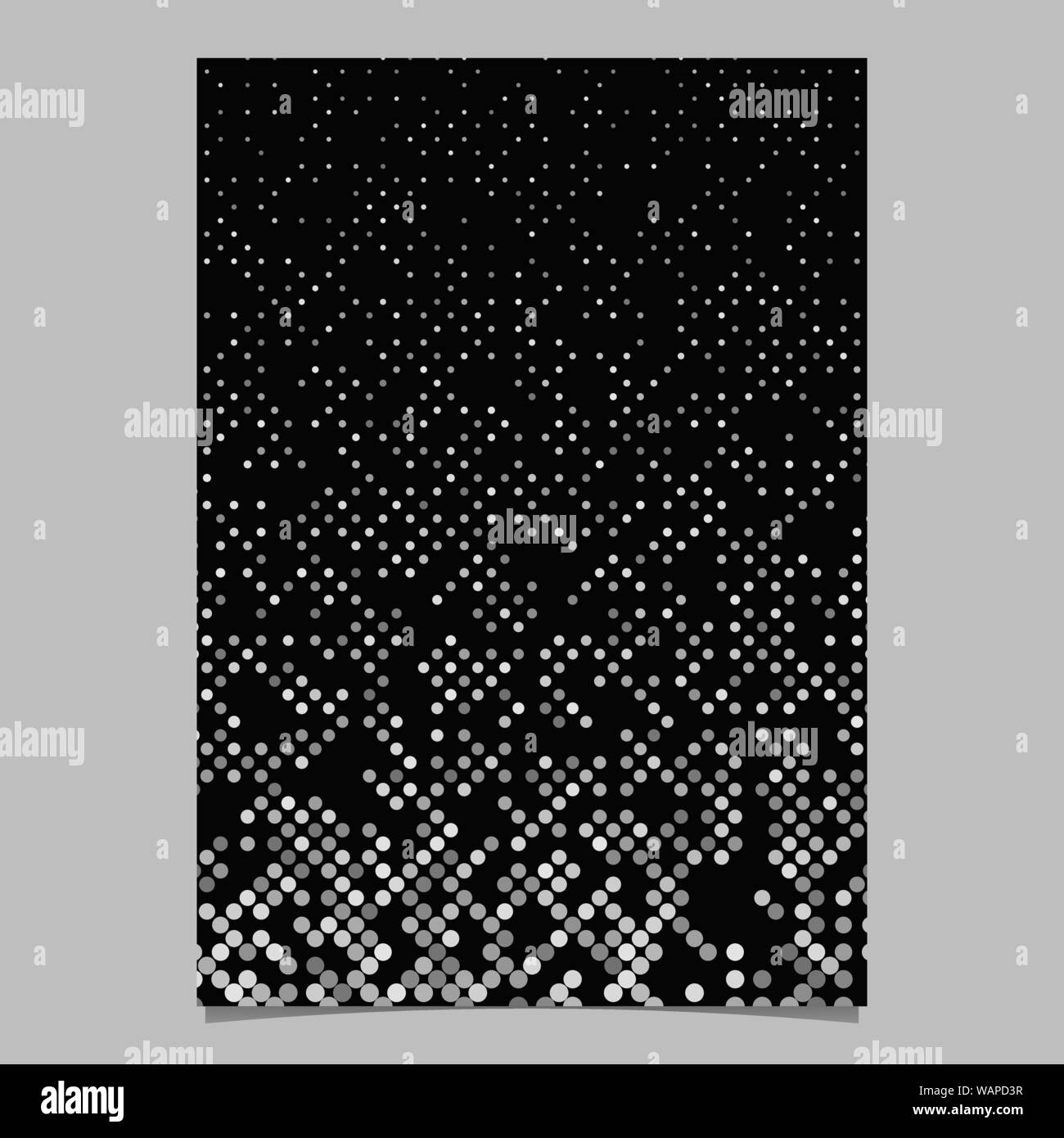 Abstract dot pattern flyer background template - vector illustration ...