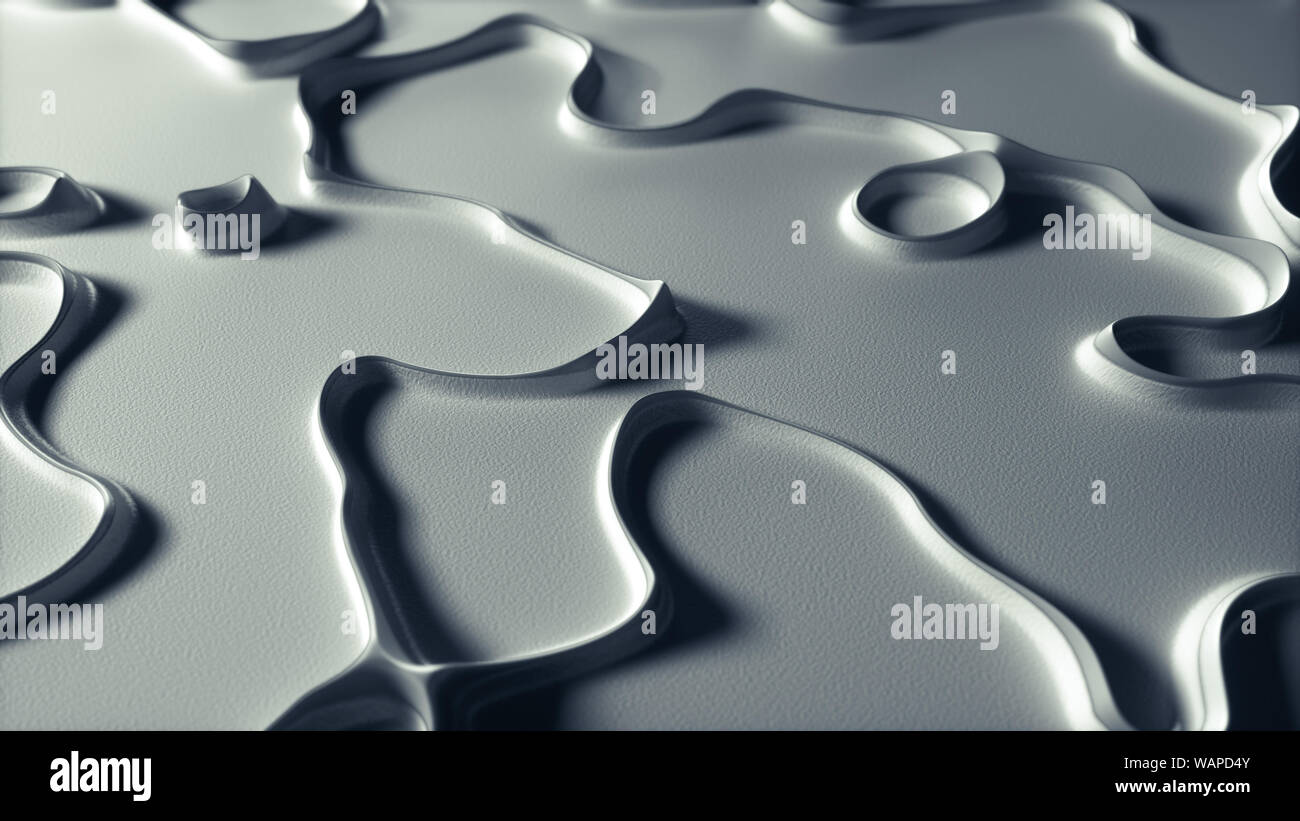 Abstract shapes design on white ice background with white ice 3d curved ...