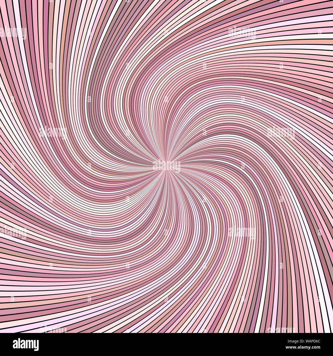 Pink Abstract Psychedelic Striped Spiral Background Design Vector