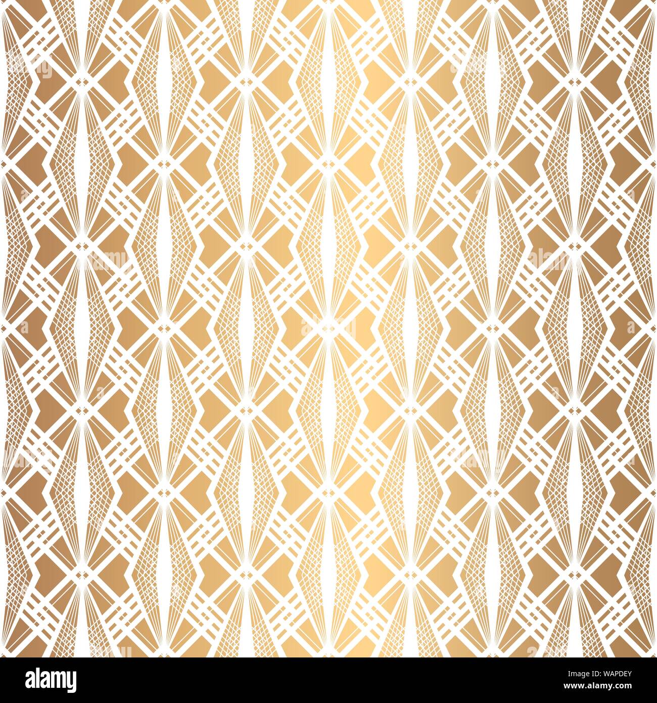 Art Deco Pattern. Seamless white and gold background Stock Vector Image ...
