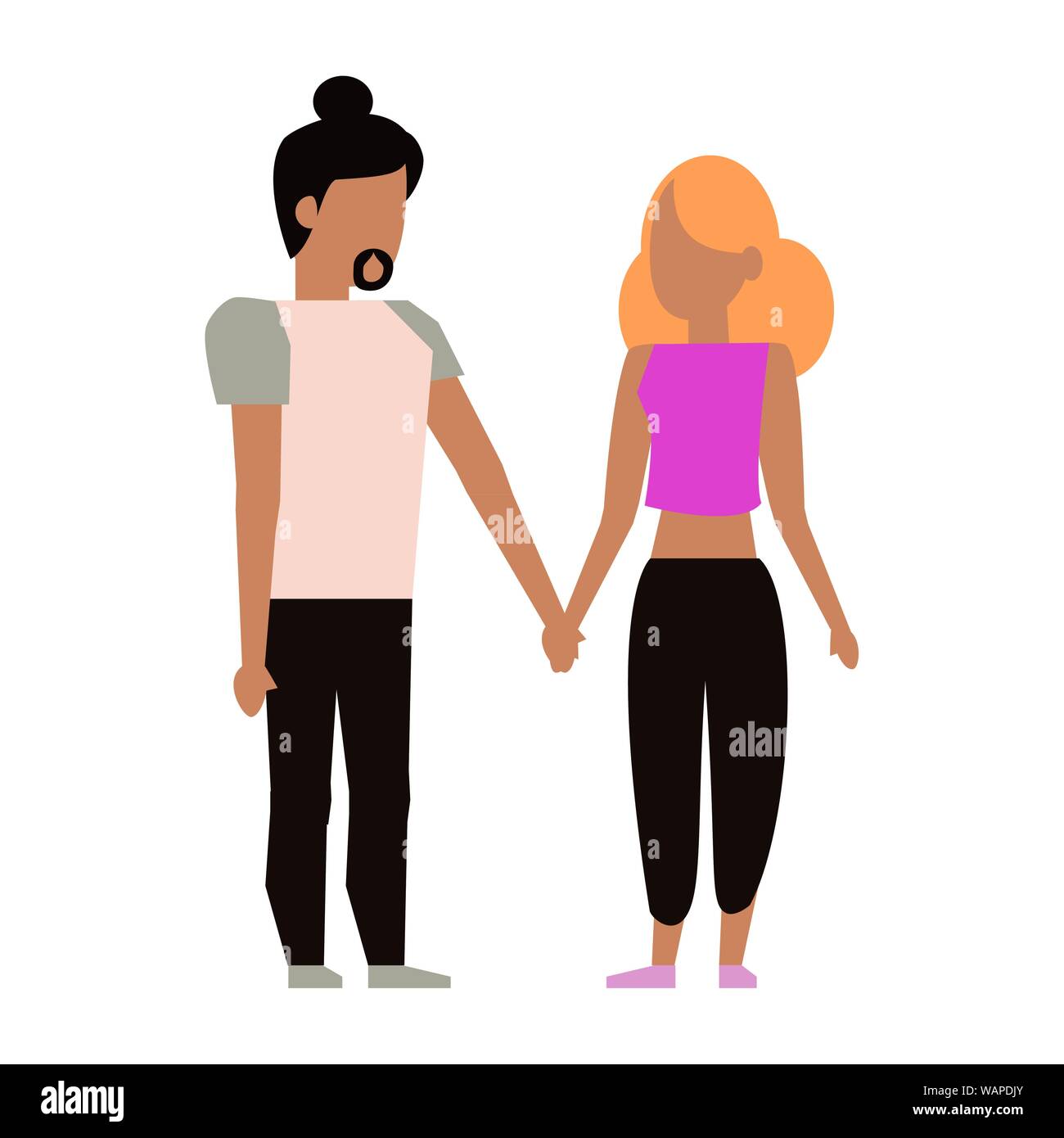 couple love young relationship cartoon Stock Vector Image & Art - Alamy
