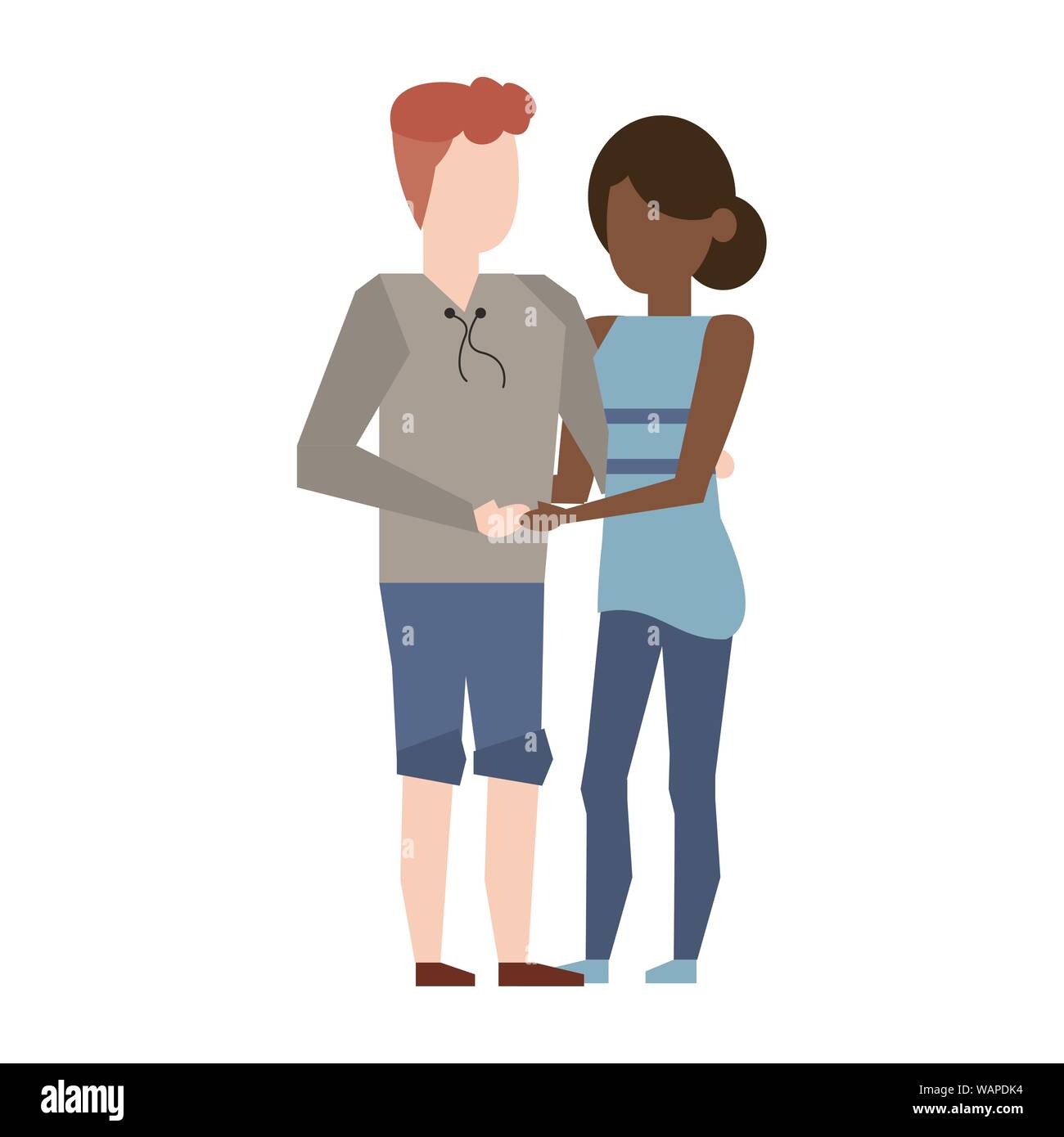 couple love young relationship cartoon Stock Vector Image & Art - Alamy