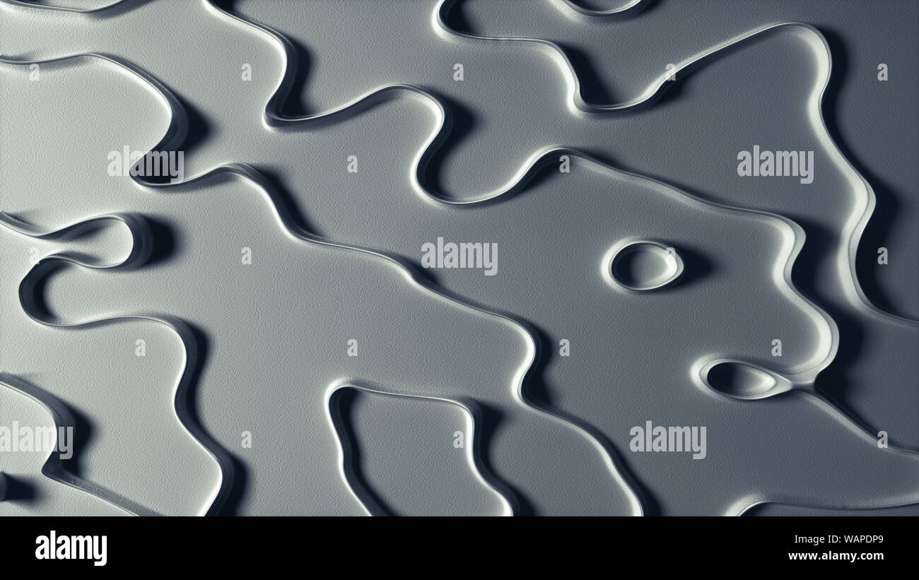 Abstract shapes design on white ice background with white ice 3d curved ...