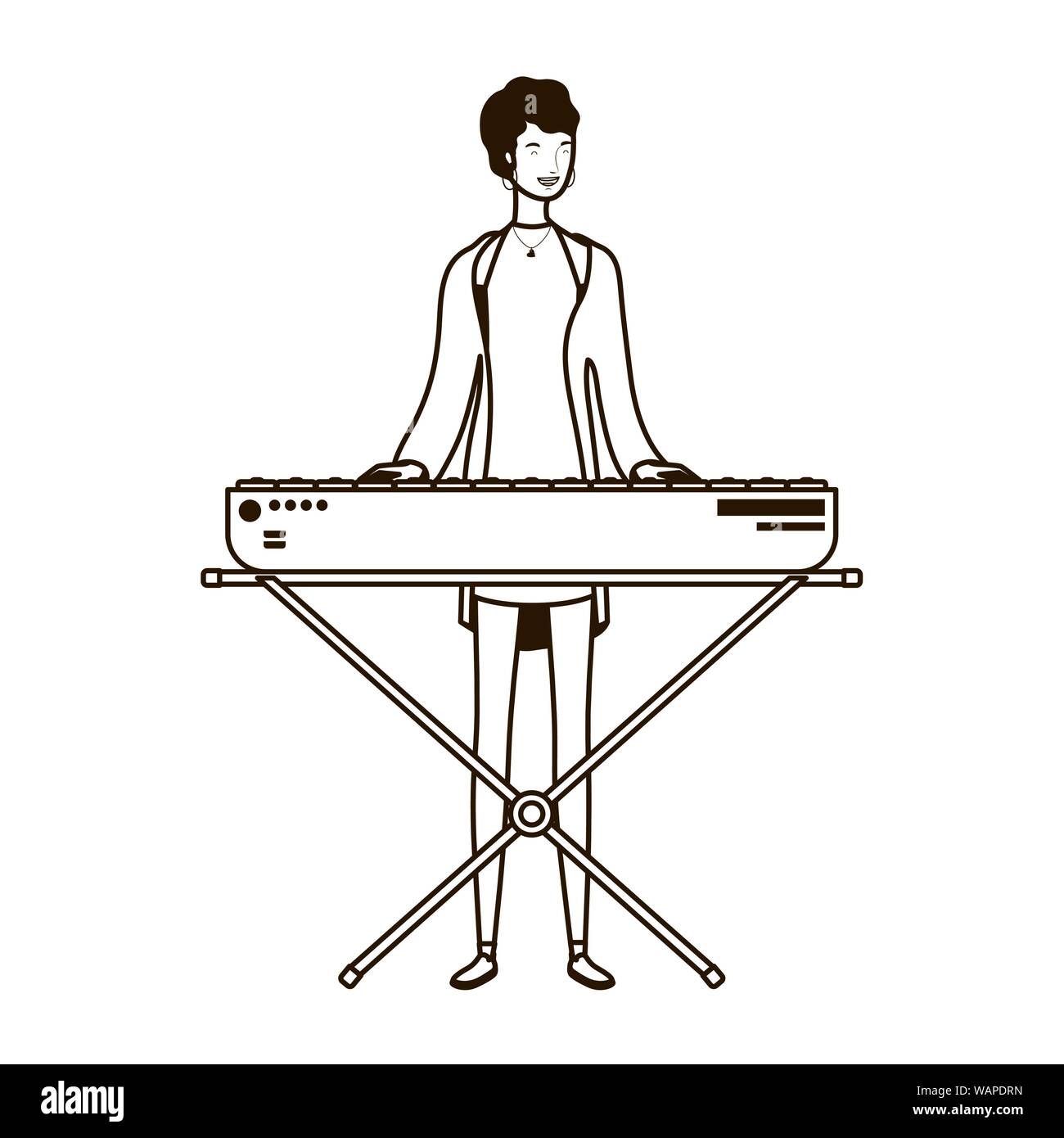 Piano Keyboard Silhouette