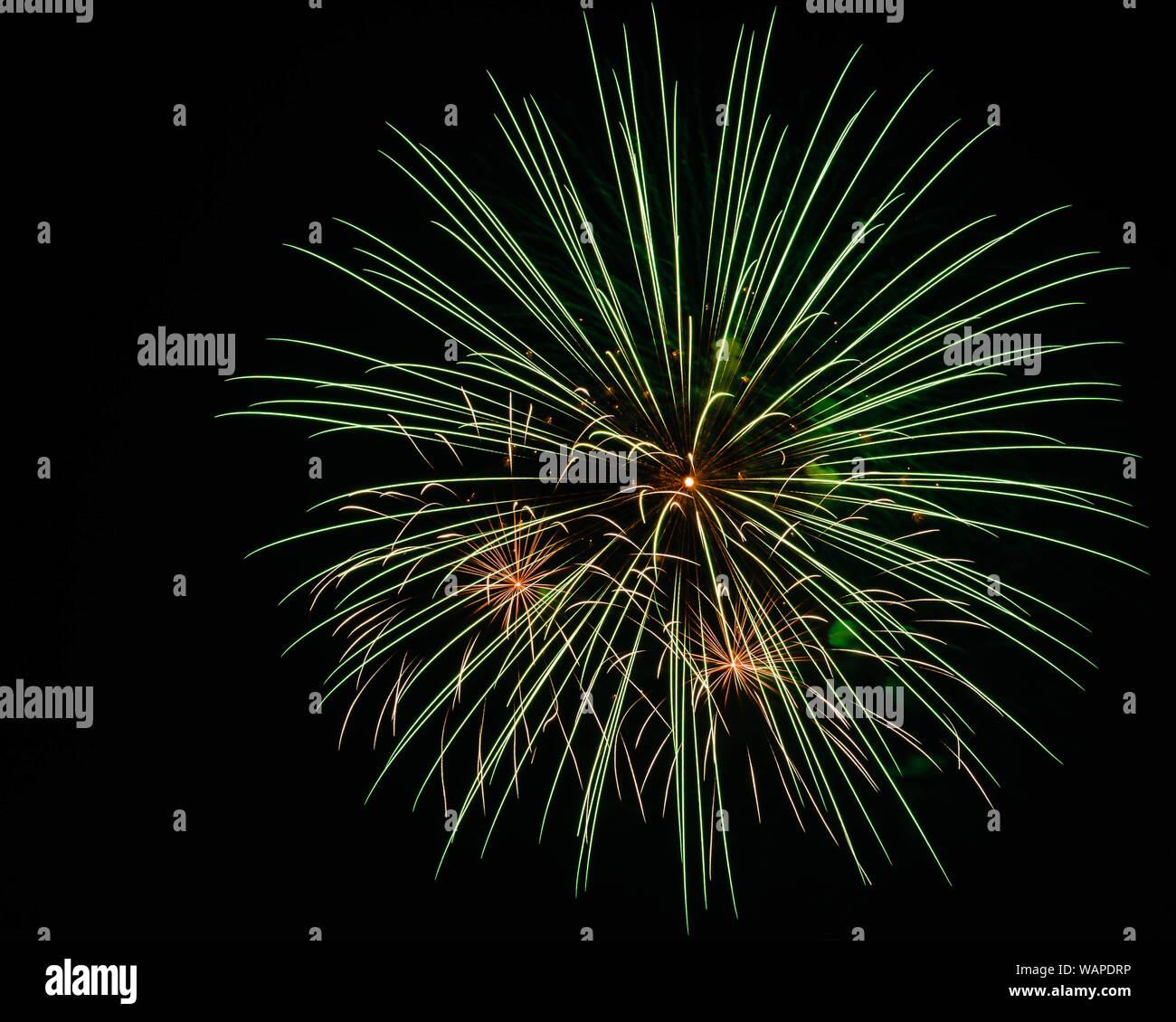 Fireworks in the night sky - Celebration Stock Photo - Alamy