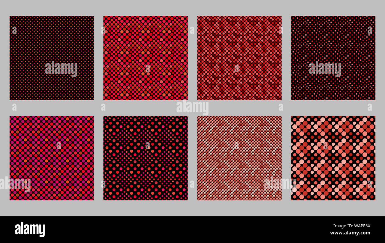 Abstract circle pattern background set - vector graphic design Stock ...