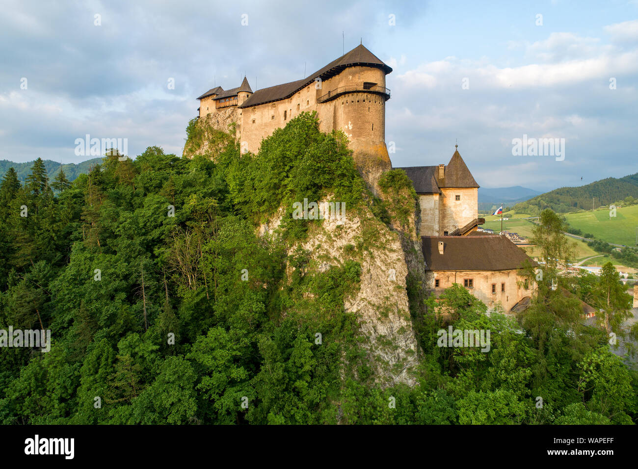 Orava castle - Oravsky Hrad in Oravsky Podzamok in Slovakia. Medieval ...