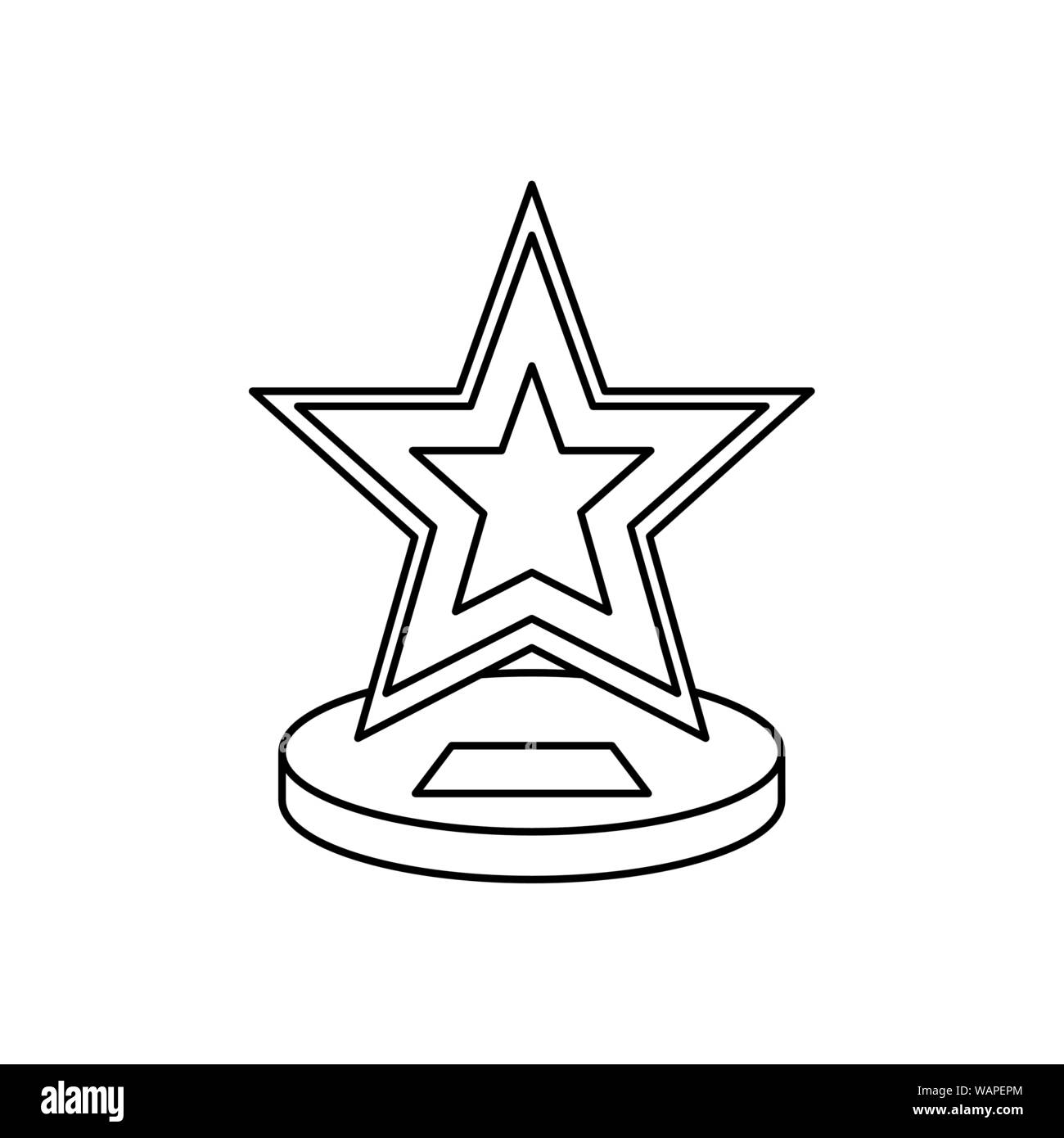 star award trophy isolated icon vector illustration design Stock Vector ...