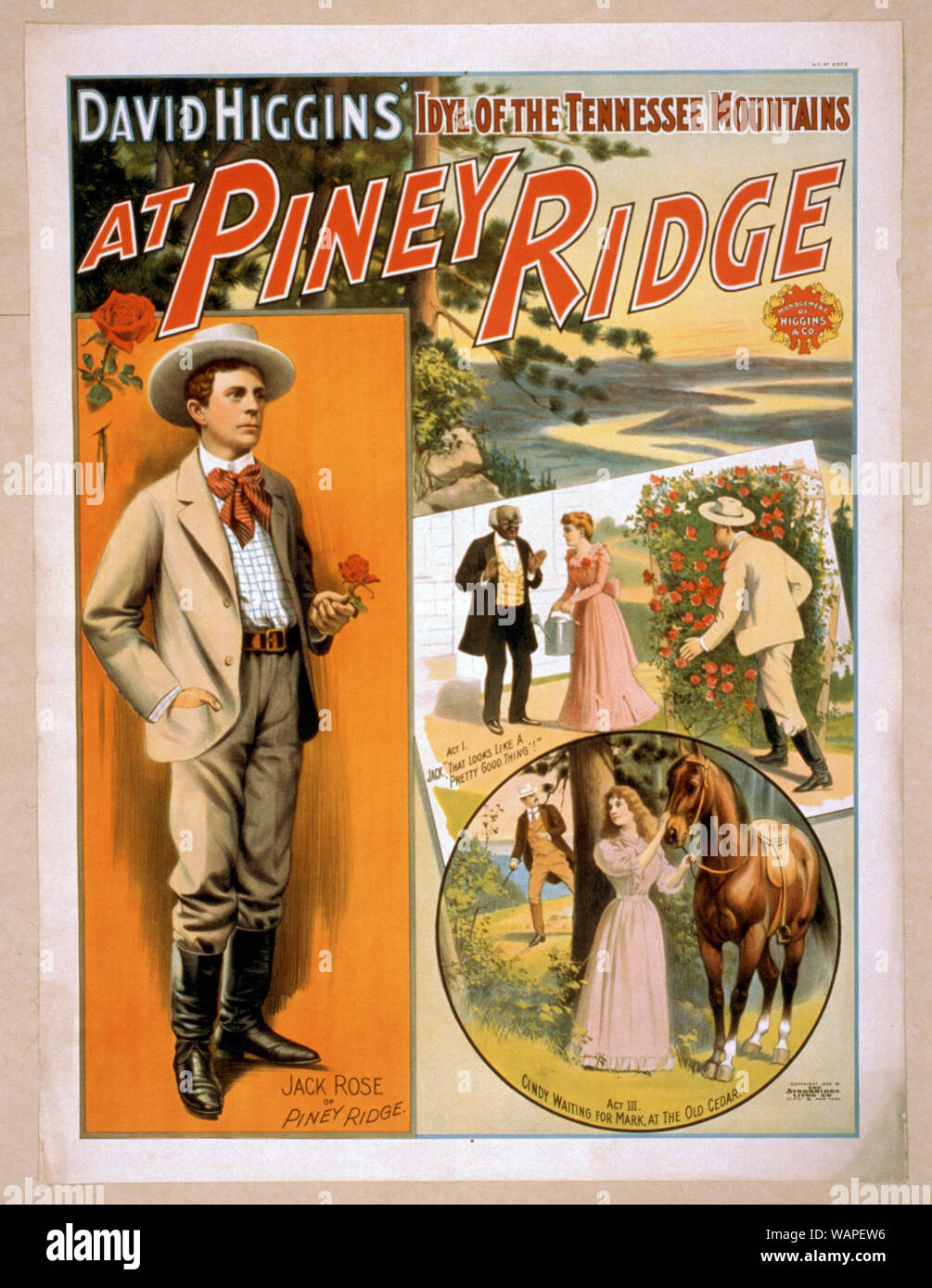 David Higgins' idyl of the Tennessee mountains, At Piney Ridge Stock ...