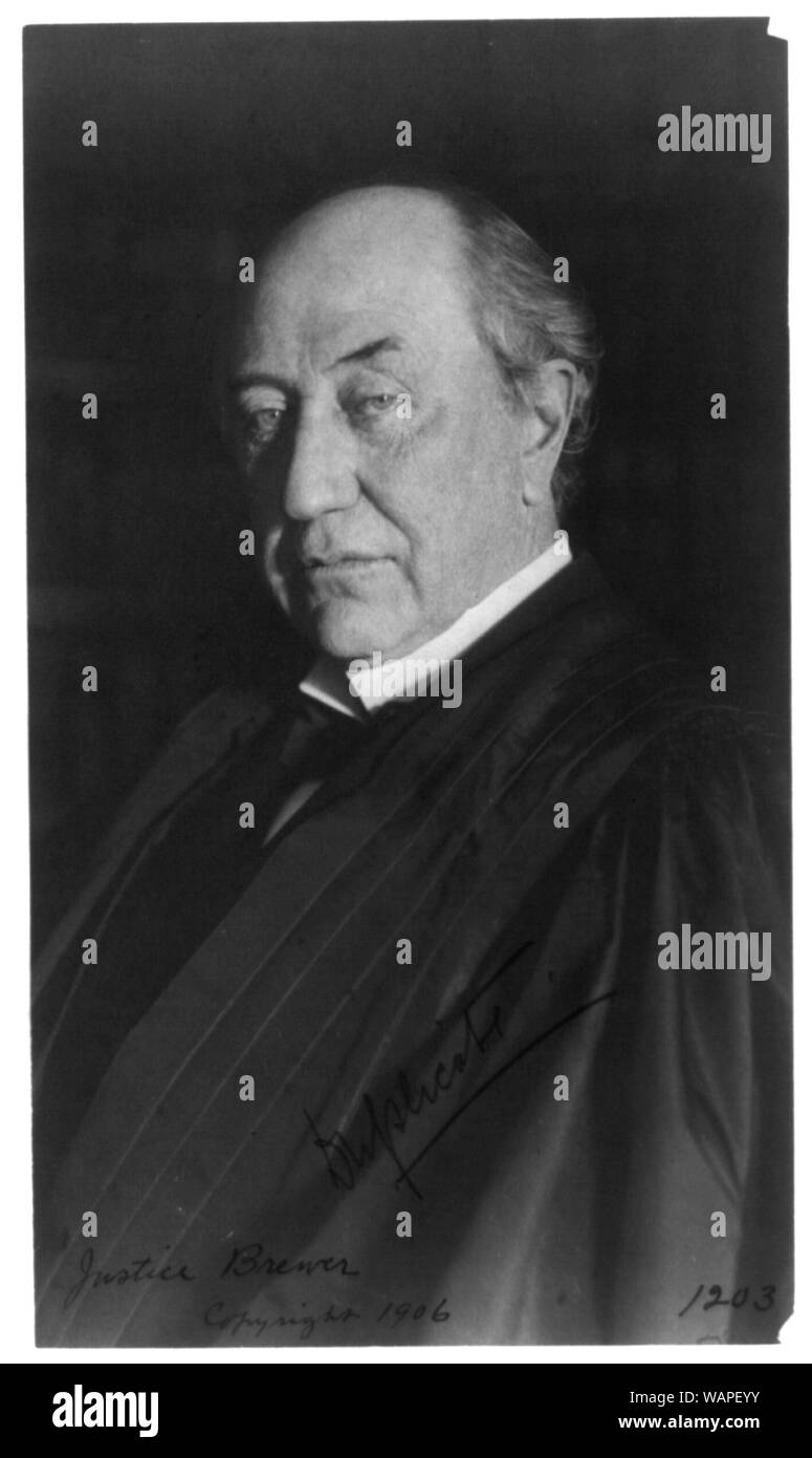 David Josiah Brewer, Associate Justice, Supreme Court, half-length ...